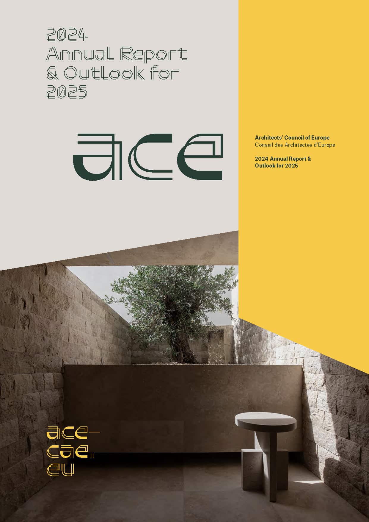 ACE 2024 annual report & 2025 outlook - Architects' Council of Europe