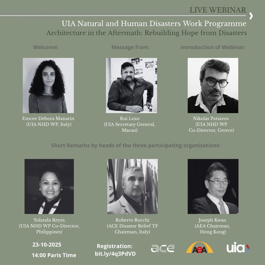 ACE X AEA X UIA WORKSHOP: ARCHITECTURE IN THE AFTERMATH: REBUILDING ...